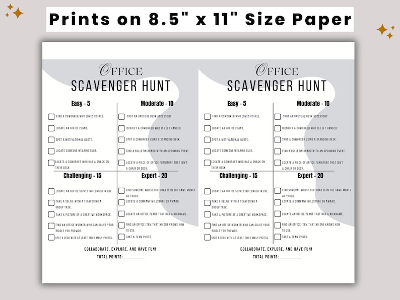 Office Scavenger Hunt | Fun Team-building Game for Workplace Engagement ...