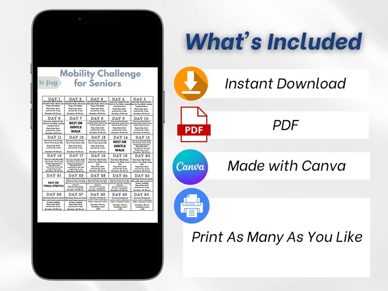 30-day Mobility Workout Plan for Seniors: Flexibility & Balance ...