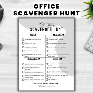 Office Scavenger Hunt | Fun Team-building Game for Workplace Engagement ...