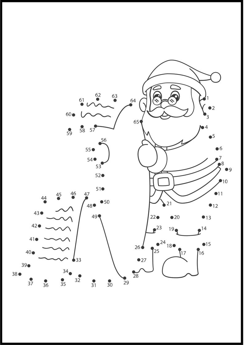 15 Christmas Dot to Dot Coloring Pages | Connect the Dots and Color the ...