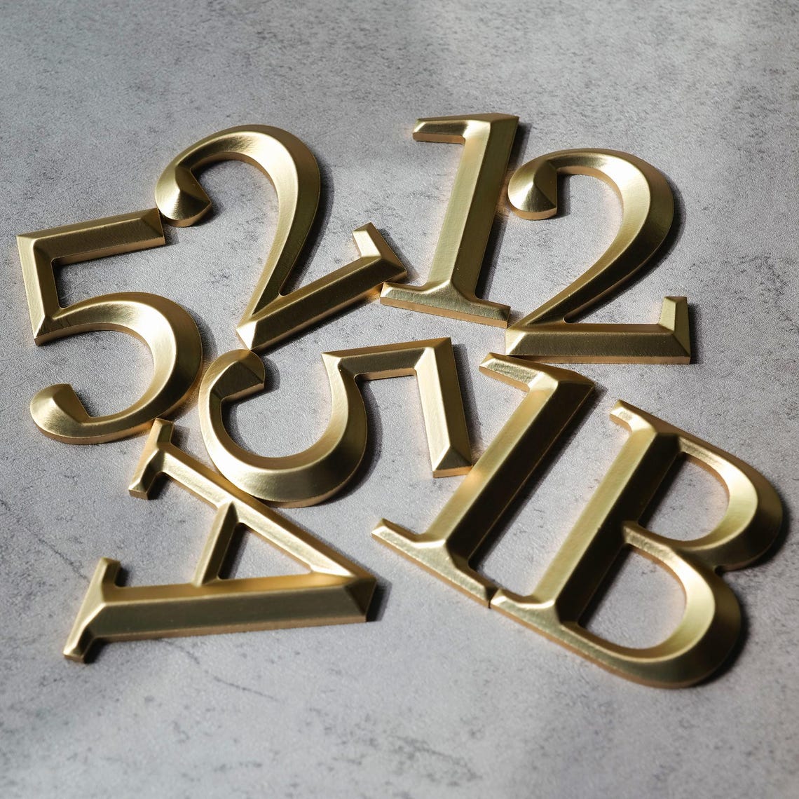 Custom Solid Brass House Letters & Numbers – Personalized 3D Bronze ...