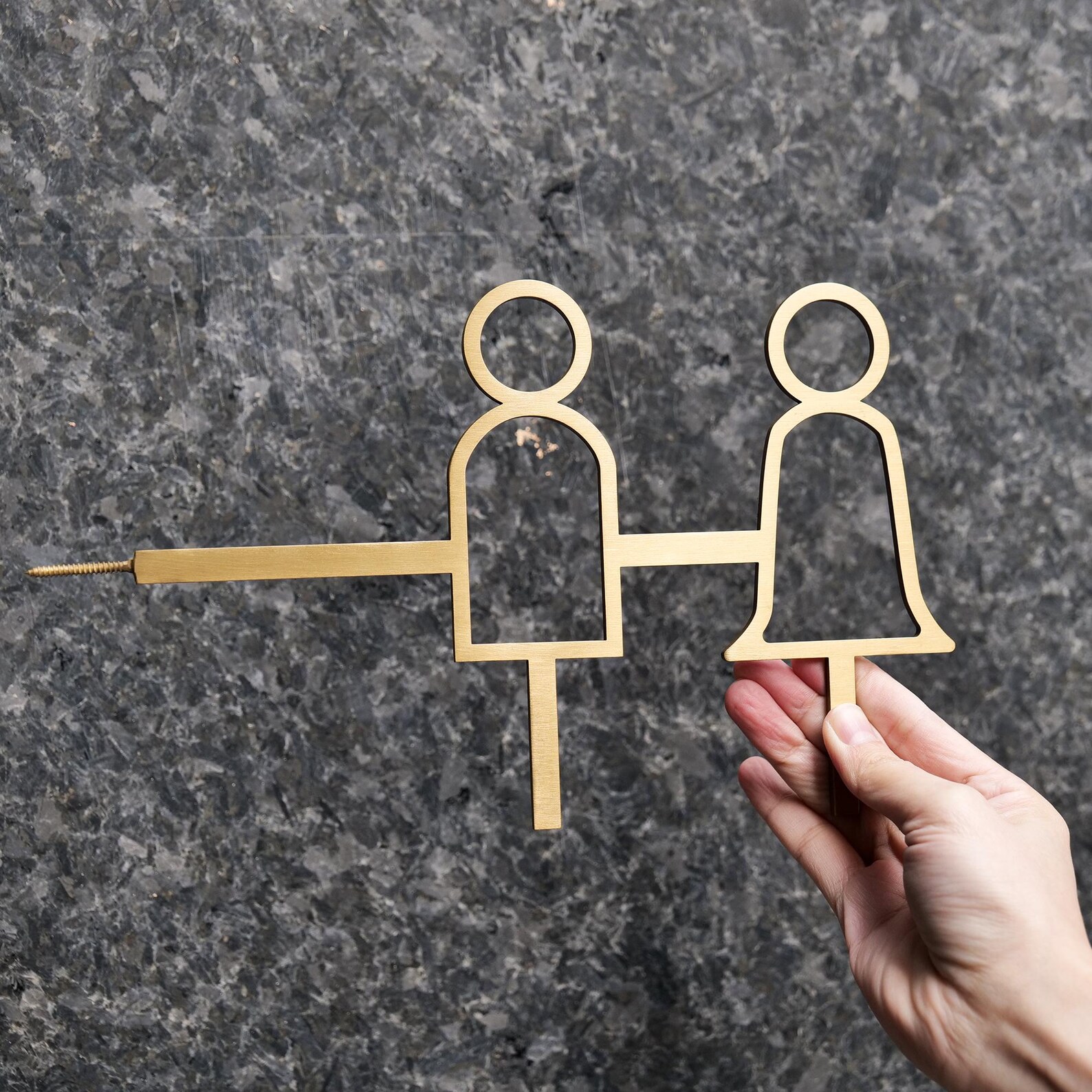 Double-sided WC Sign, Restroom Sign, Man Women Signs, Bathroom Sign ...