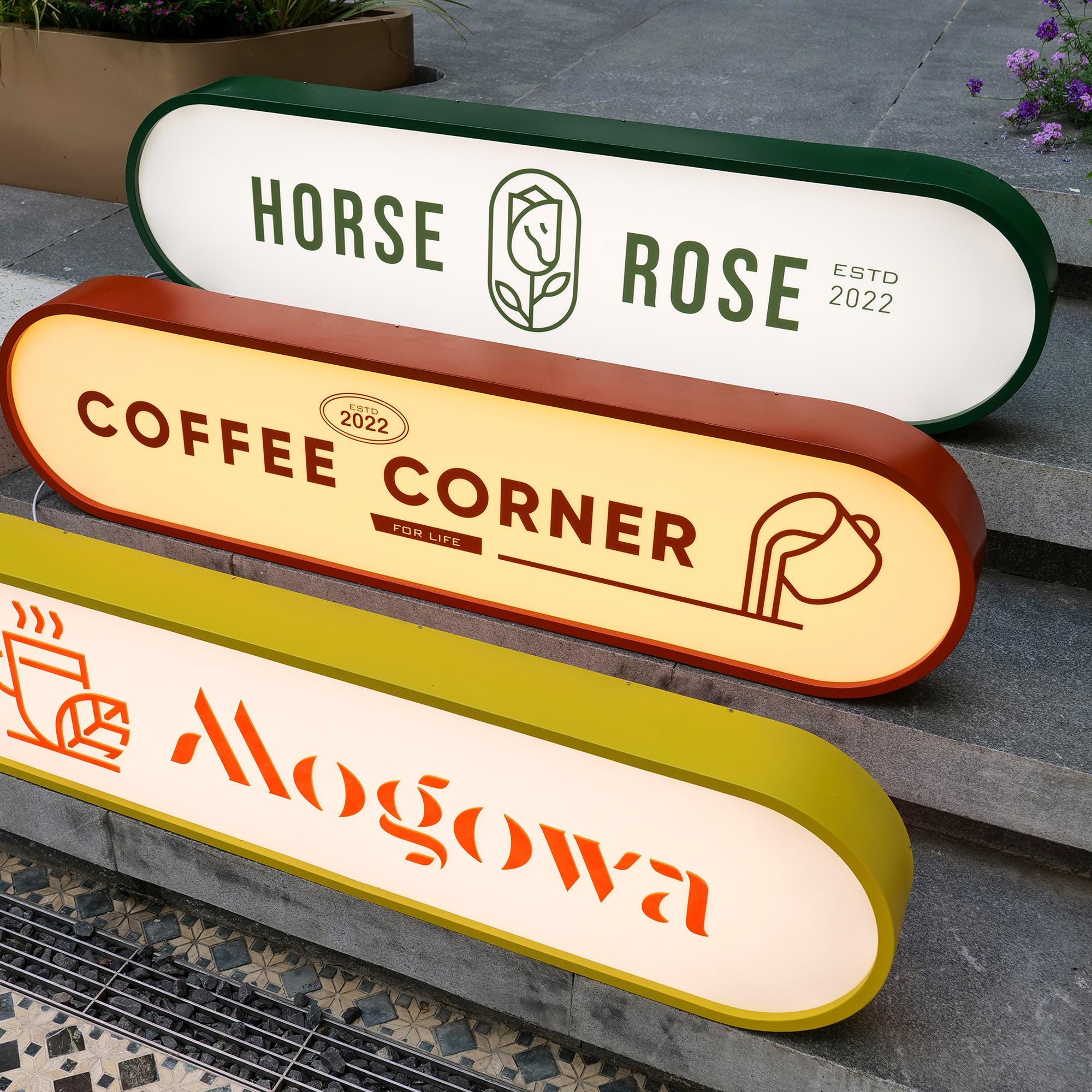 Custom Acrylic Light Box, Business Custom Logo Sign, Restaurant Cafe ...