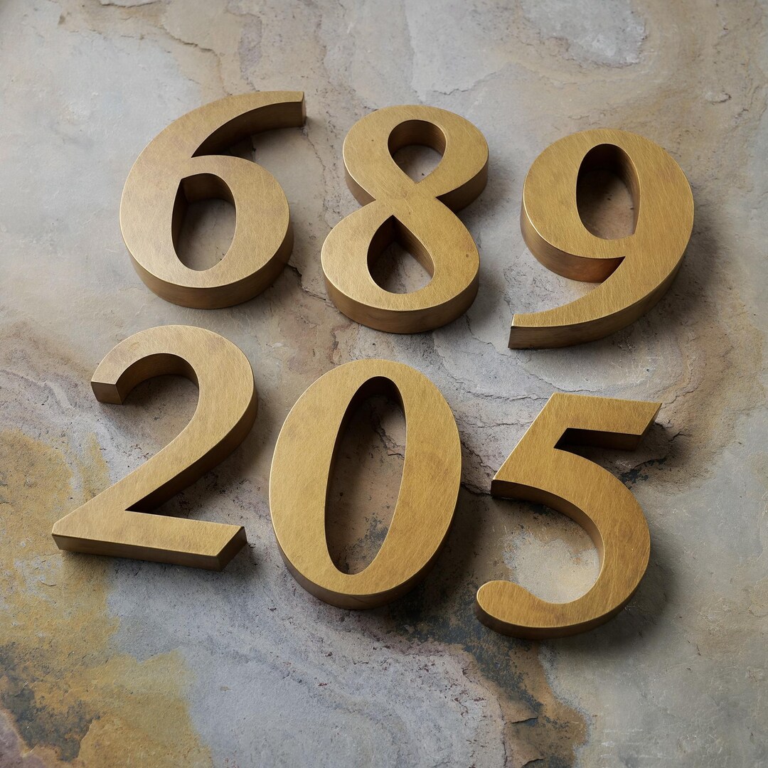 Hotel Room Numbers Sign, Modern Metal House Number, Custom House Number ...