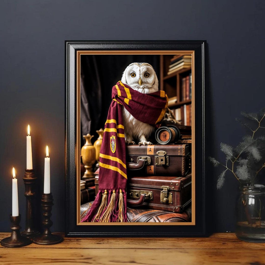 Magic Owl Poster Digital Download Printable Wall Art Hedwig Print ...