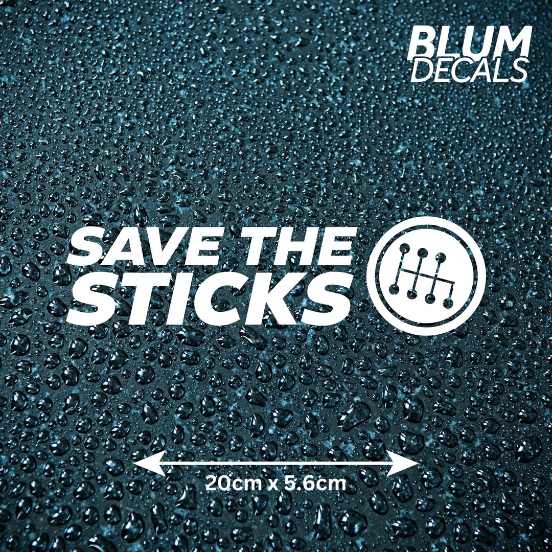Save the Sticks Vinyl Decal Sticker | Funny Novelty Car Decal Sticker ...