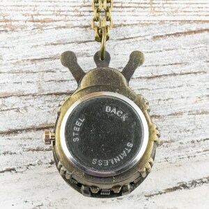 Ladybug Bronze Pocket Watch Long Necklace / Unique Watches / Nature ...