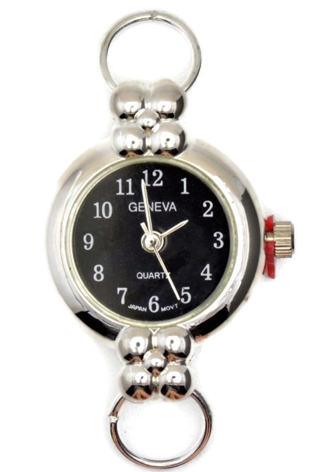 Black Wrist Watch Face, Black Watch Face, Round Watch Face, Silver ...
