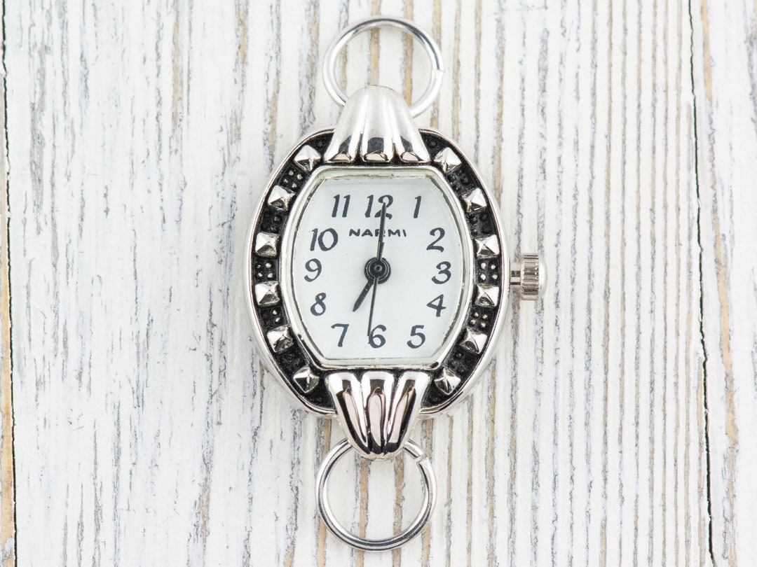 Square Watch Face, Silver Watch Face, Watch Face for Beading, Watch ...