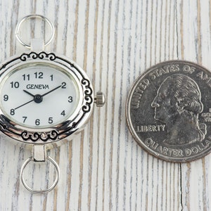 Silver Watch Face, Oval Watch Face, Ladies Watch Face, White Watch Face ...