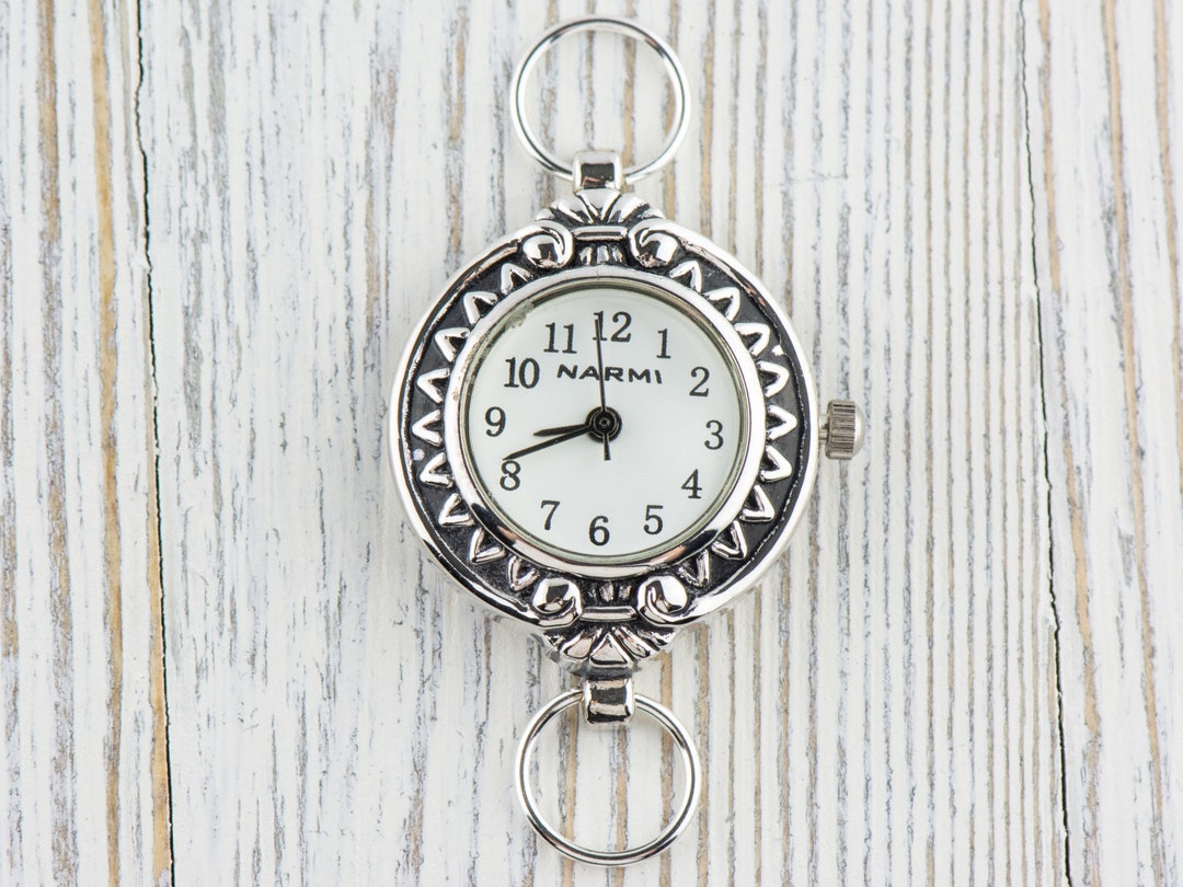 Sunflower Watch Face, Round Watch Face, White Watch Face, Silver Watch ...