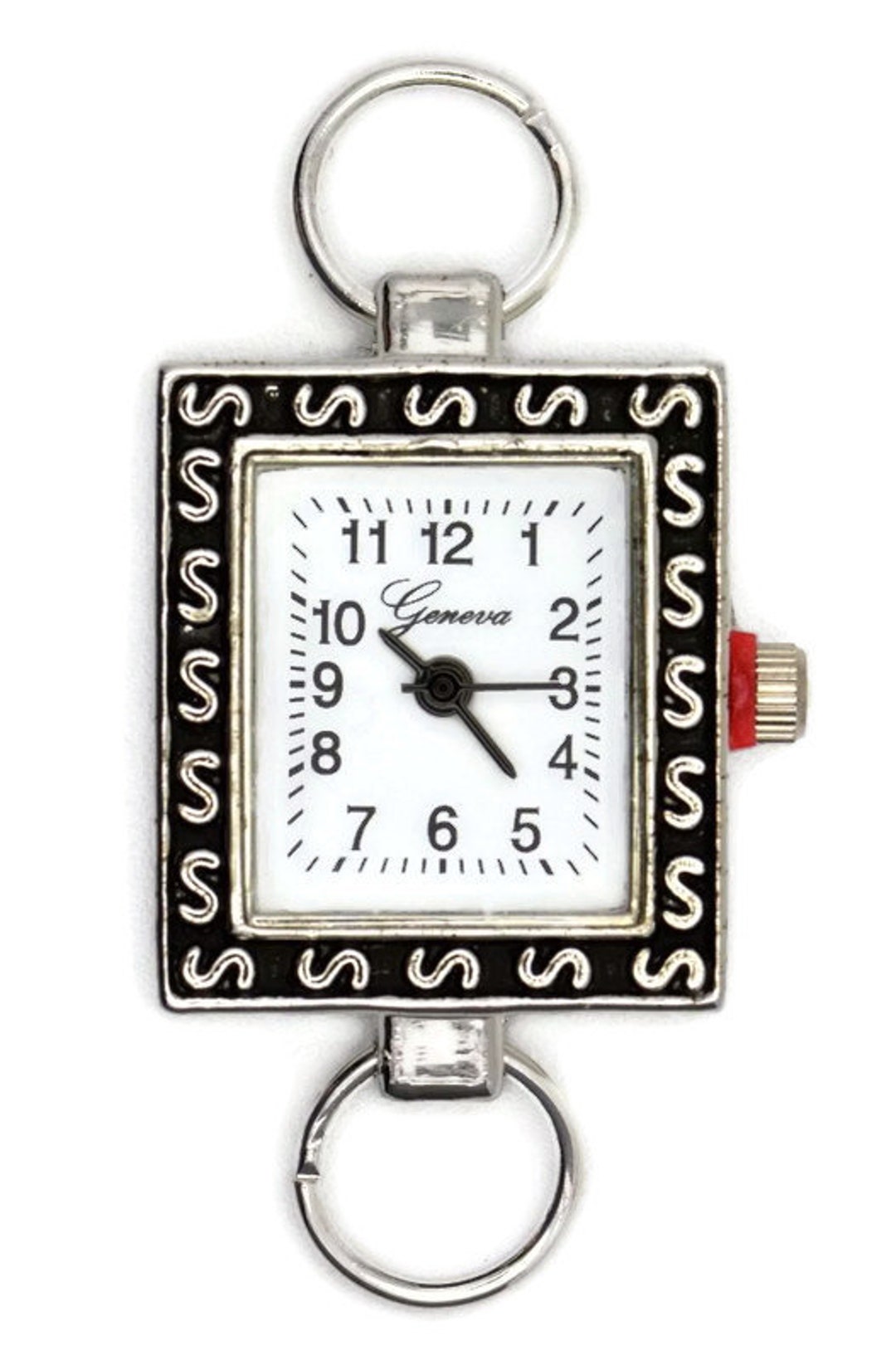 White Watch Face | Square Watch Face | Ladies Watch Face | Wrist Watch Face | Beading Watch Face ...