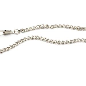 Silver Pocket Watch Chain, Pocket Watch Accessories, Pocket Chain - Etsy