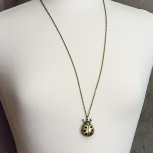 Ladybug Bronze Pocket Watch Long Necklace / Unique Watches / Nature ...