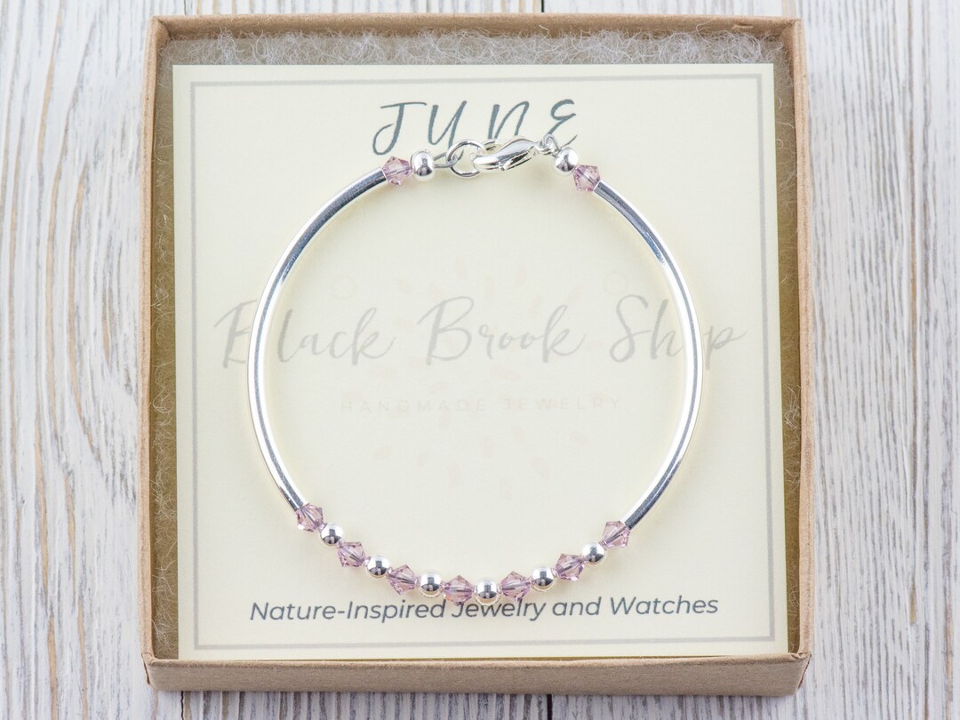 June Birthstone, Alexandrite Birthstone Bracelet, Birth Month Bracelet ...