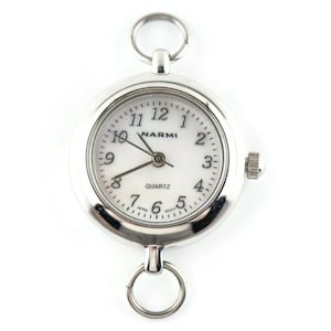 Round Watch Face, Stainless Steel Frame, Mother of Pearl Watch Dial ...