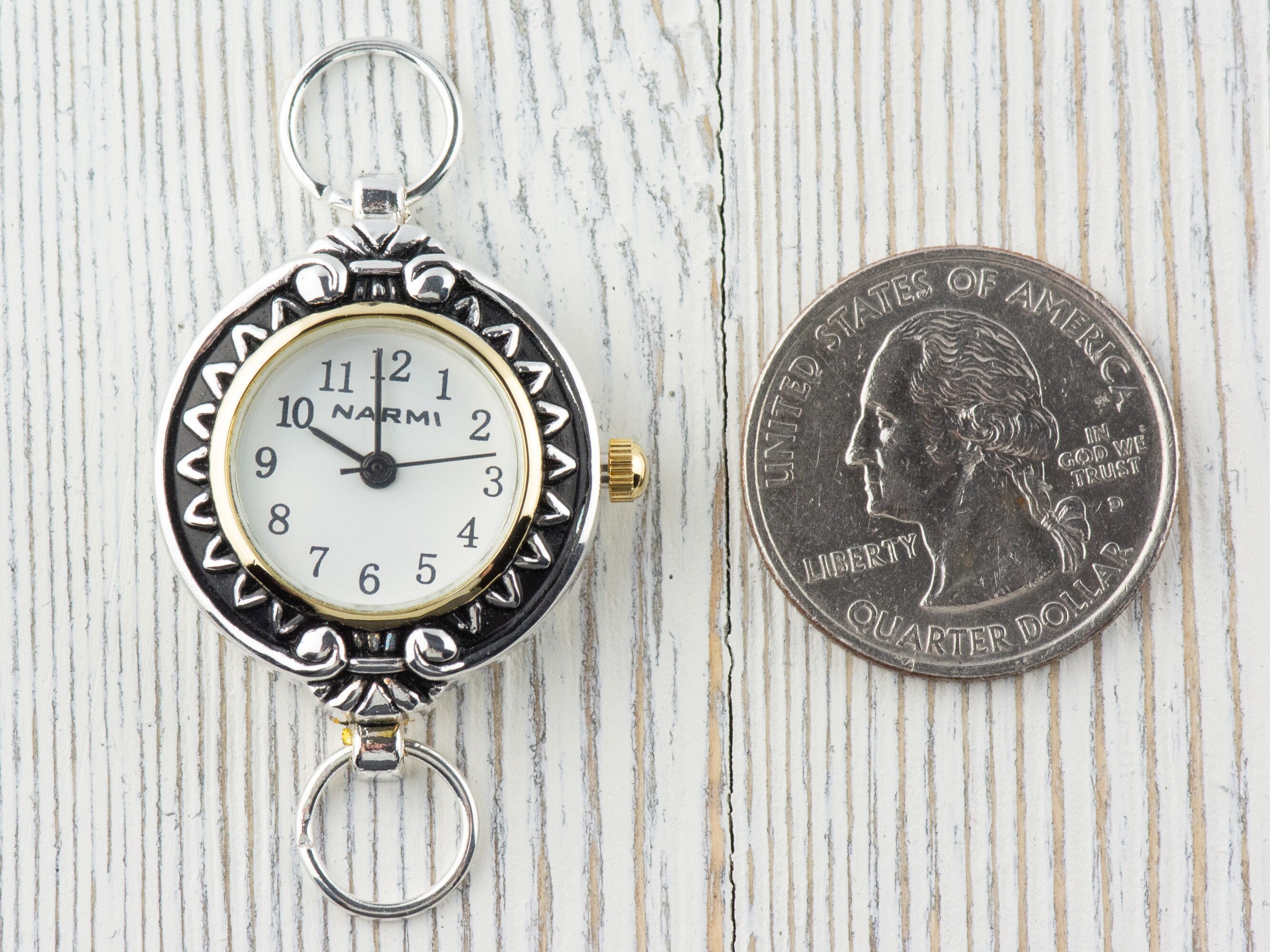 Sunflower Watch Face, Round Watch Face, White Watch Face, Two Tone ...