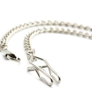 Silver Pocket Watch Chain, Pocket Watch Accessories, Pocket Chain - Etsy