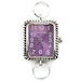 Purple Dial Silvertone Square Watch Face • DIY Beading Watch • Jewelry ...