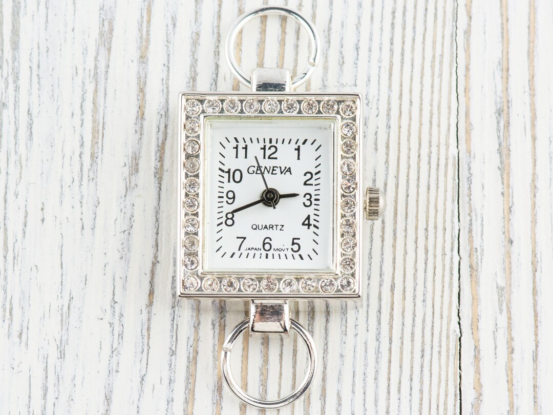 Rhinestone Watch Face | Square Watch Face | White Watch Face | Ladies ...