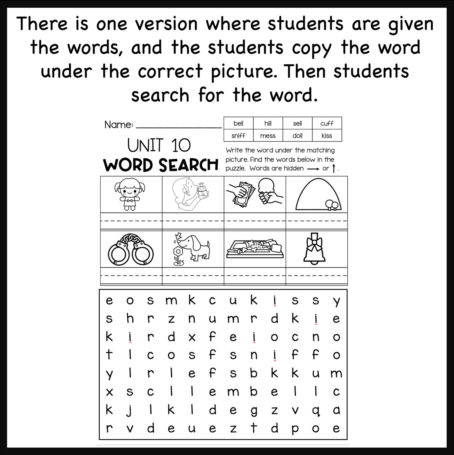 1st Grade Letterland Word Searches Units 1-27 - Etsy