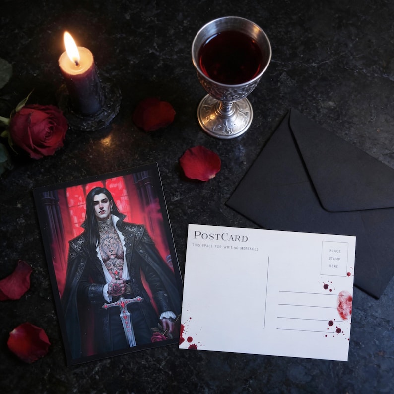 Vampire Empire Postcards – Gothic Fanart, Dark Fantasy Art (set of 3 ...