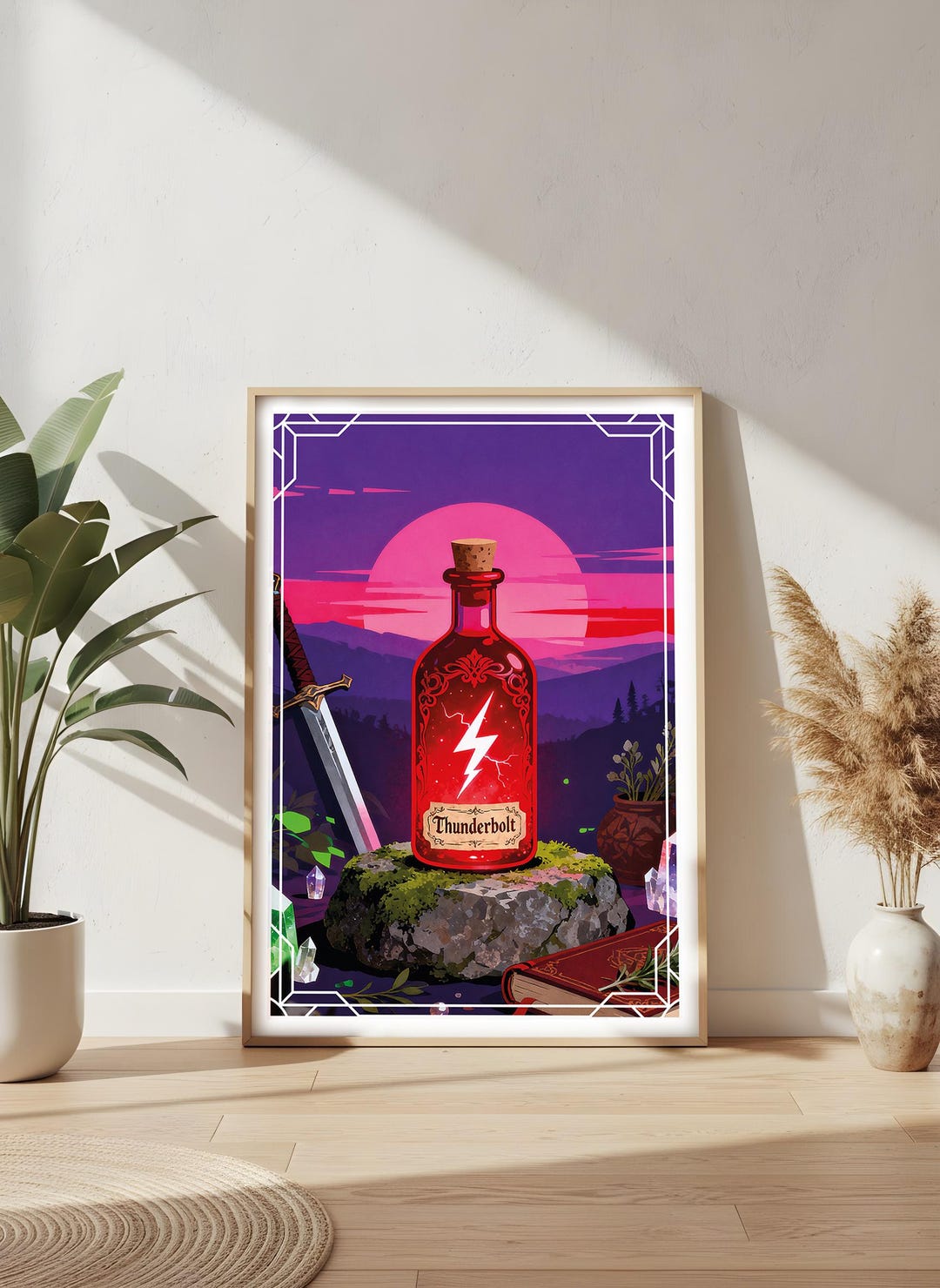 Digital Poster – Witcher Potion | Fantasy Elixir Thunderbolt Poster | Inspired by Witcher - Etsy