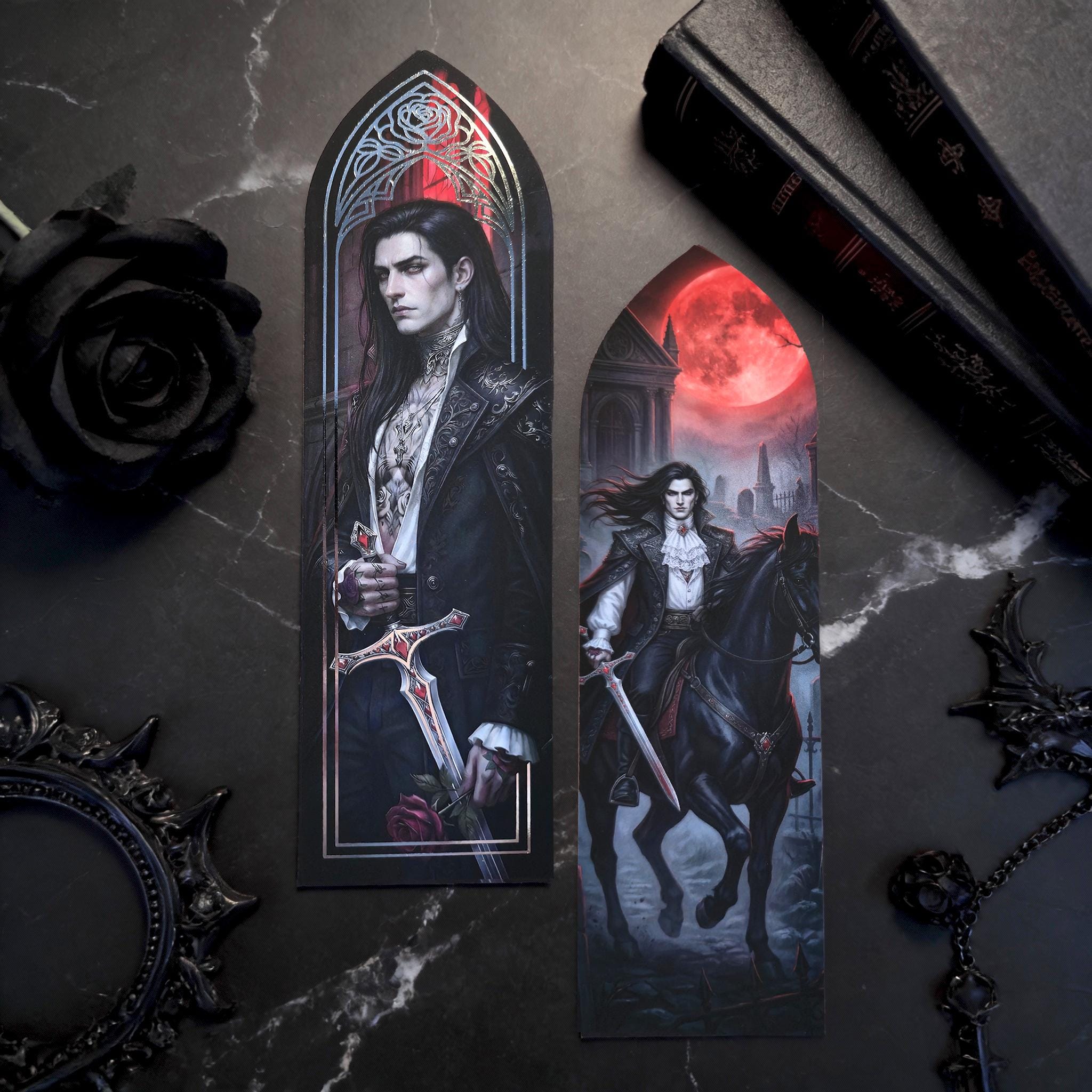 Gabriel De Leon, Empire of the Vampire Inspired - Silver Foil Bookmark ...