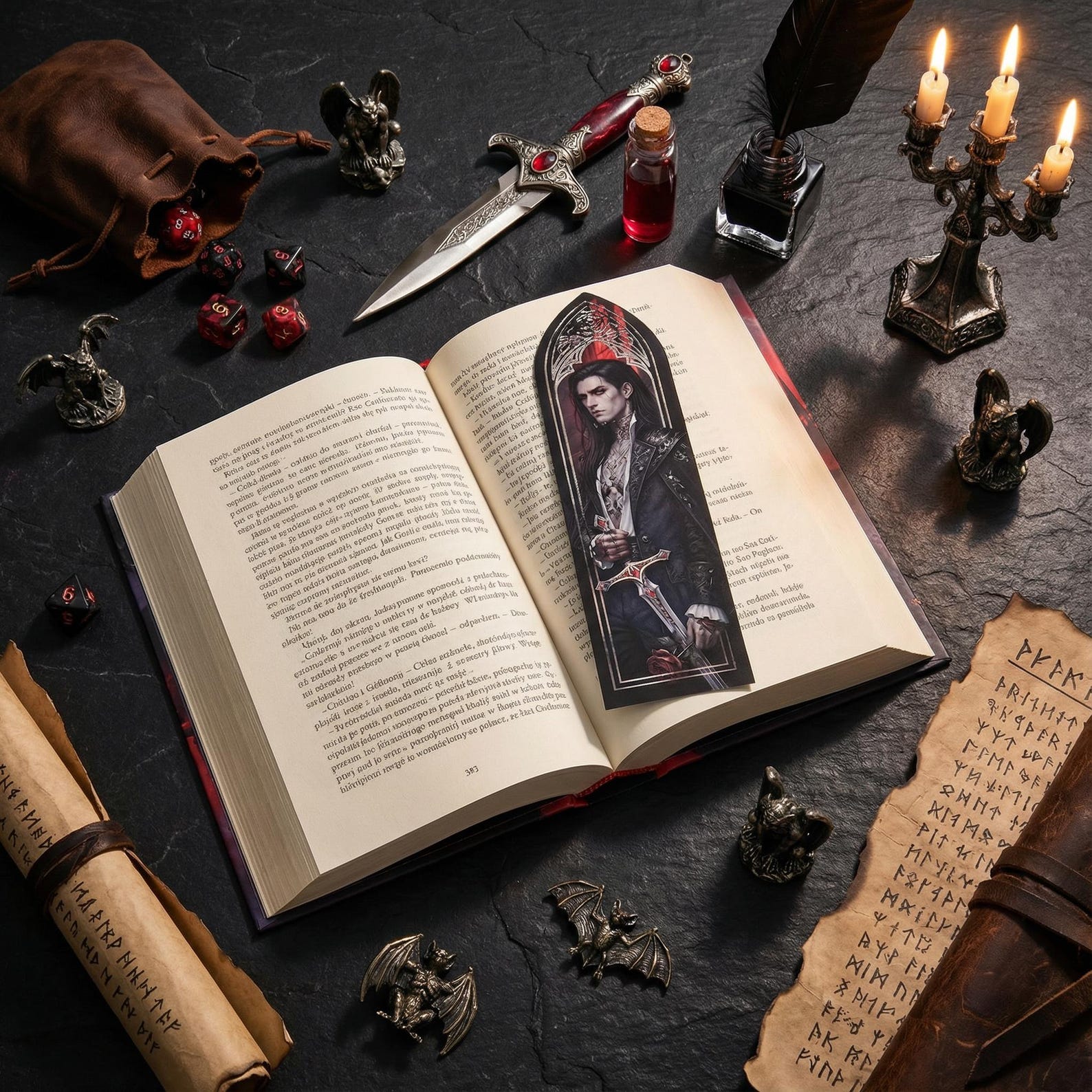 Gabriel De Leon, Empire of the Vampire Inspired - Silver Foil Bookmark ...