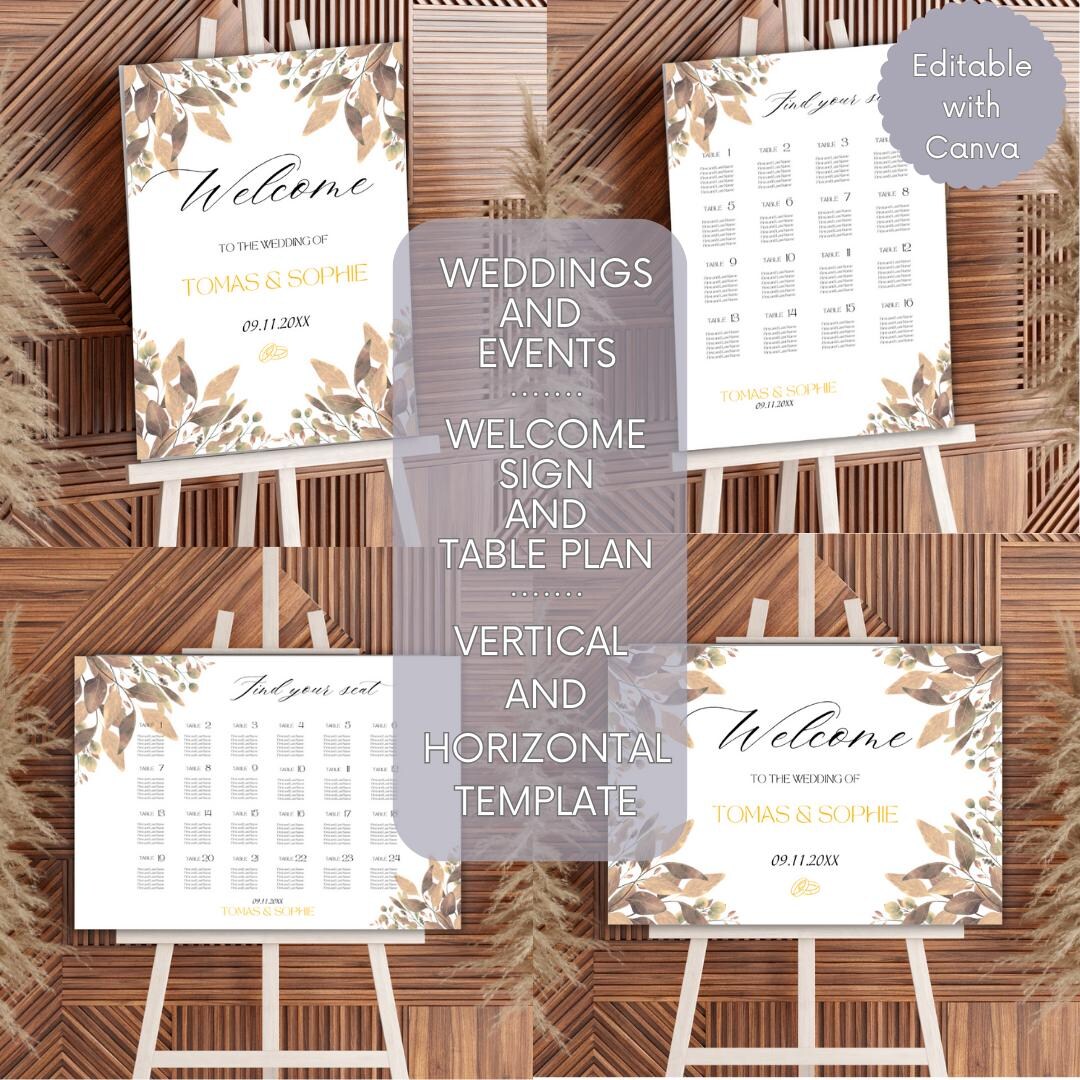Templates for Wedding and Event Announcements and Welcomes | 4 ...