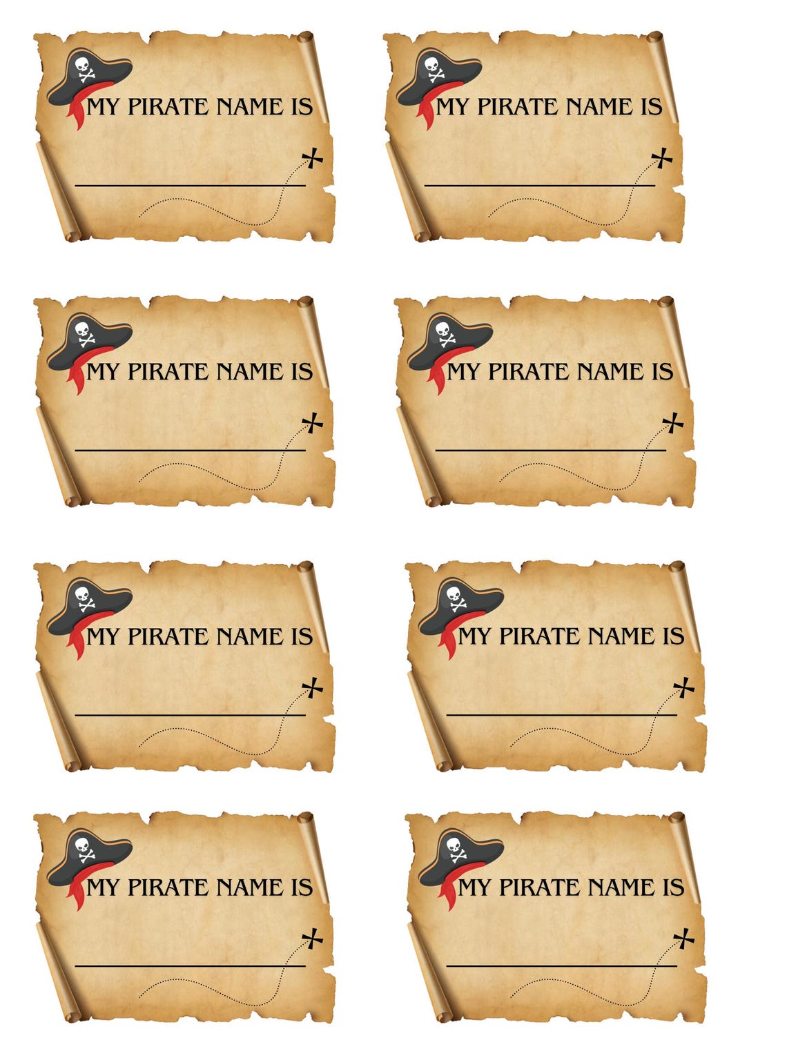 What’s Your Pirate Name Printable | Pirate Party | Pirate Themed ...