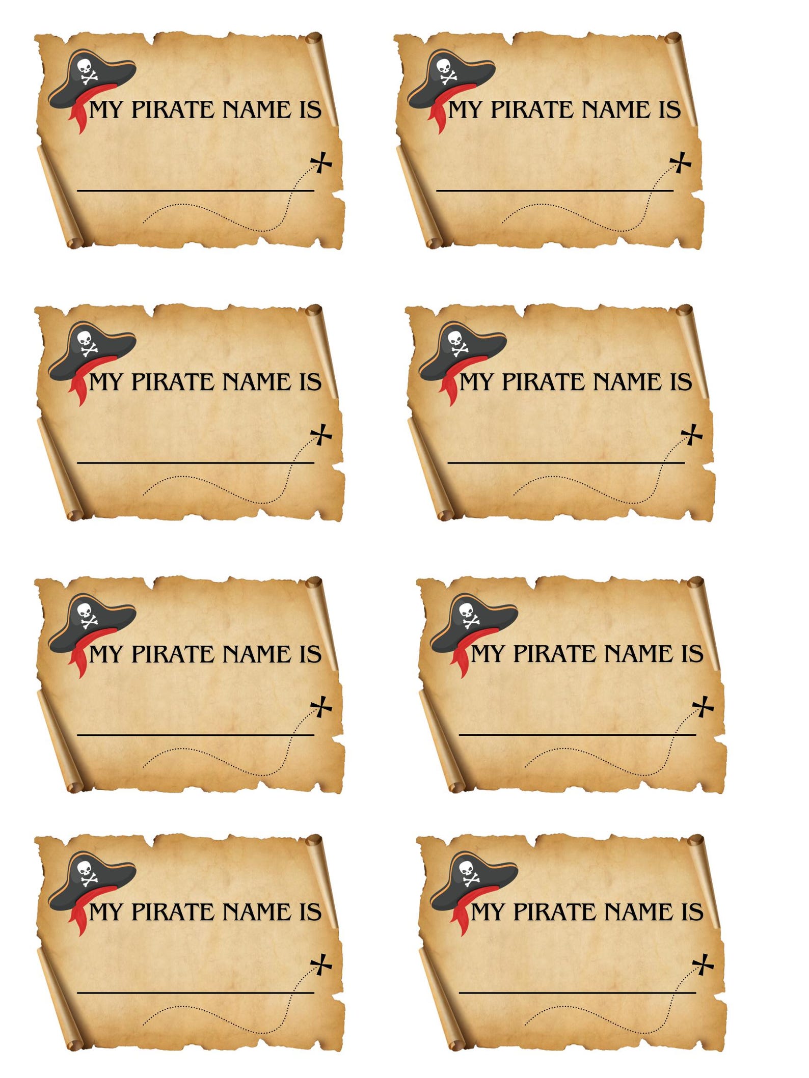 What’s Your Pirate Name Printable | Pirate Party | Pirate Themed ...