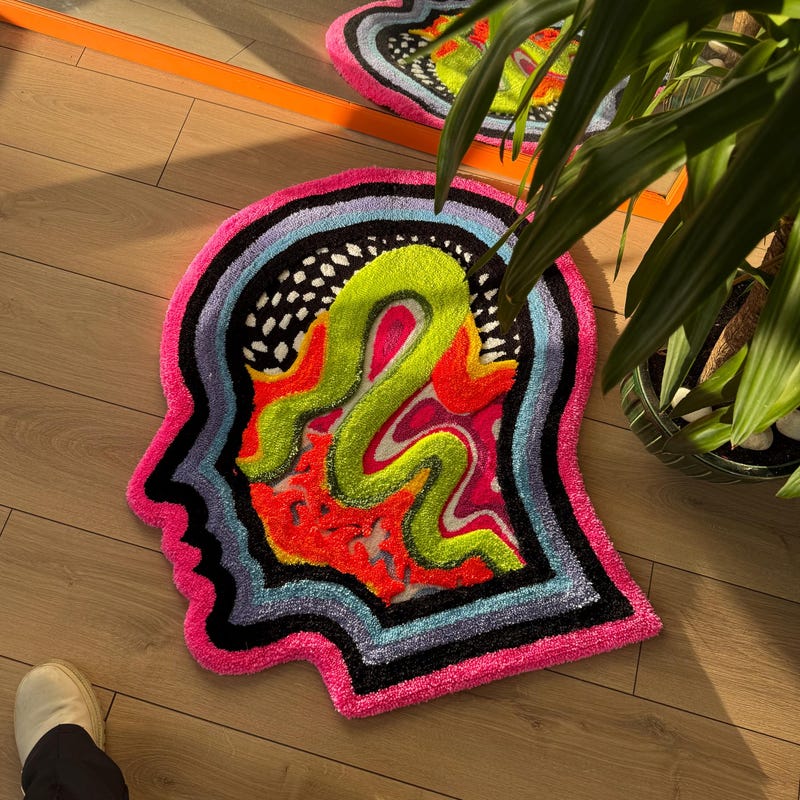 Trippy Rug - Etsy