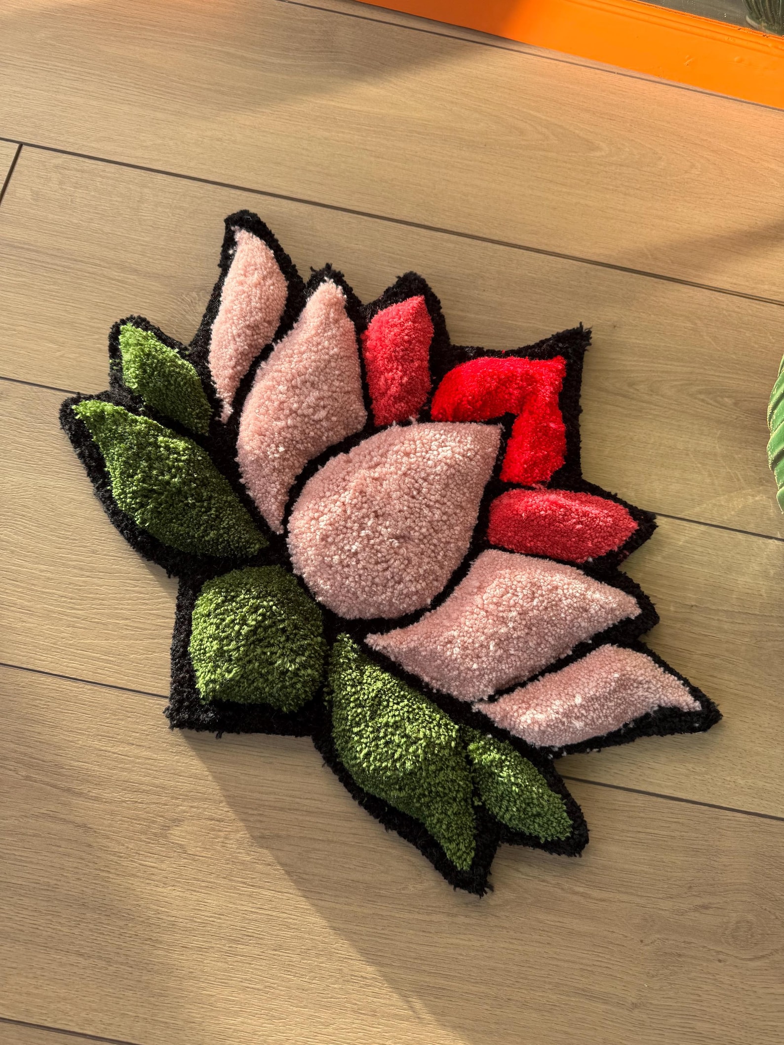 Lotus Flower 3D Fluffy Tufted Rug, Handmade Rug, Tufted Wall Art ...