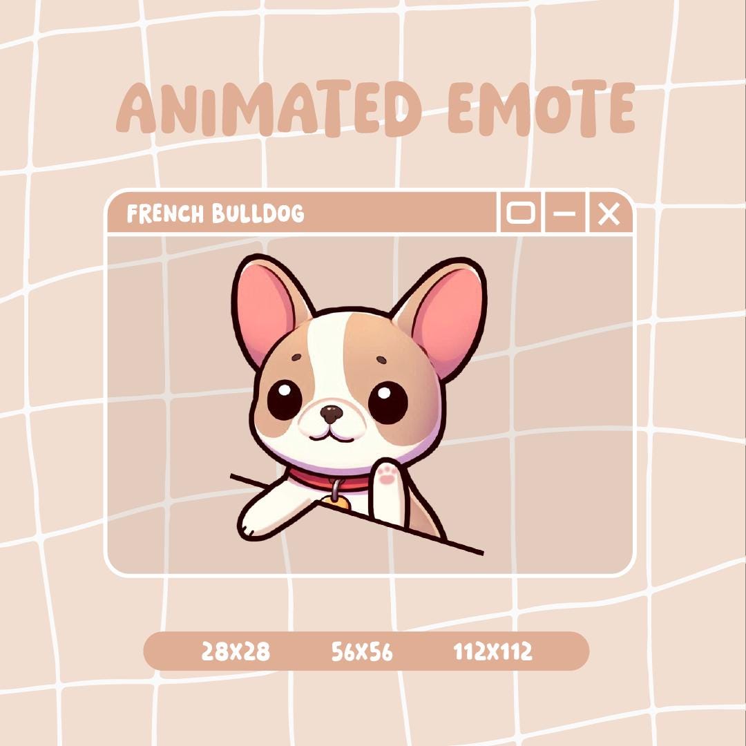 Bongo French Bulldog / Animated Dog Emote / Emotes for Twitch and ...