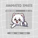 Bongo Samoyed / Japanese Spitz / Animated Dog Emote / Emotes for Twitch ...