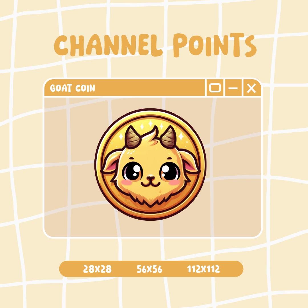 Goat Coin Emote / Channel Points / Emotes for Twitch and Discord - Etsy