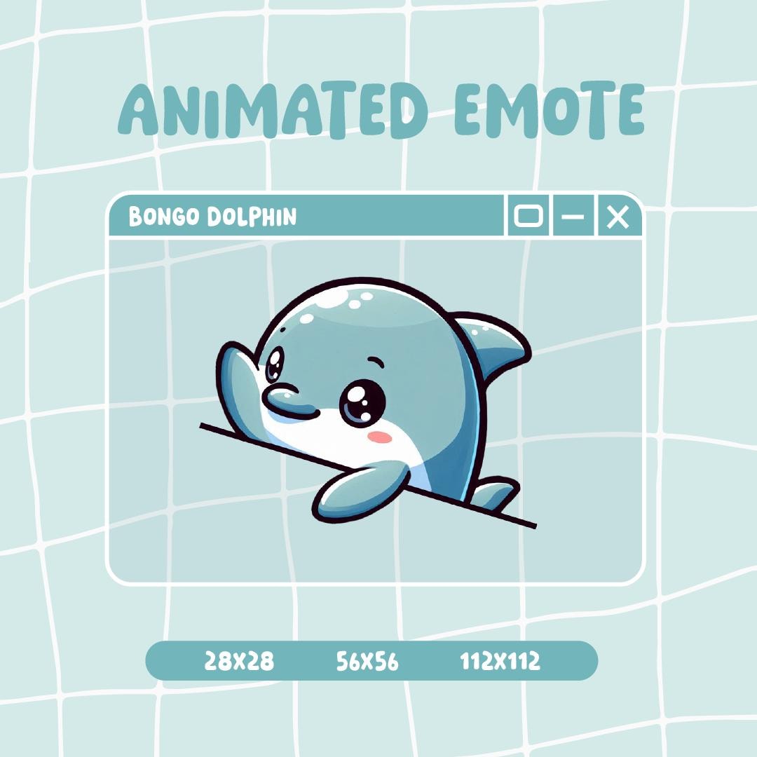 Bongo Dolphin Emote / Animated Emote / Emotes for Twitch and Discord - Etsy