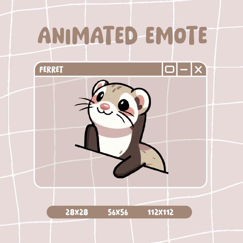 Bongo Ferret Emote / Animated Emote / Emotes for Twitch and Discord - Etsy