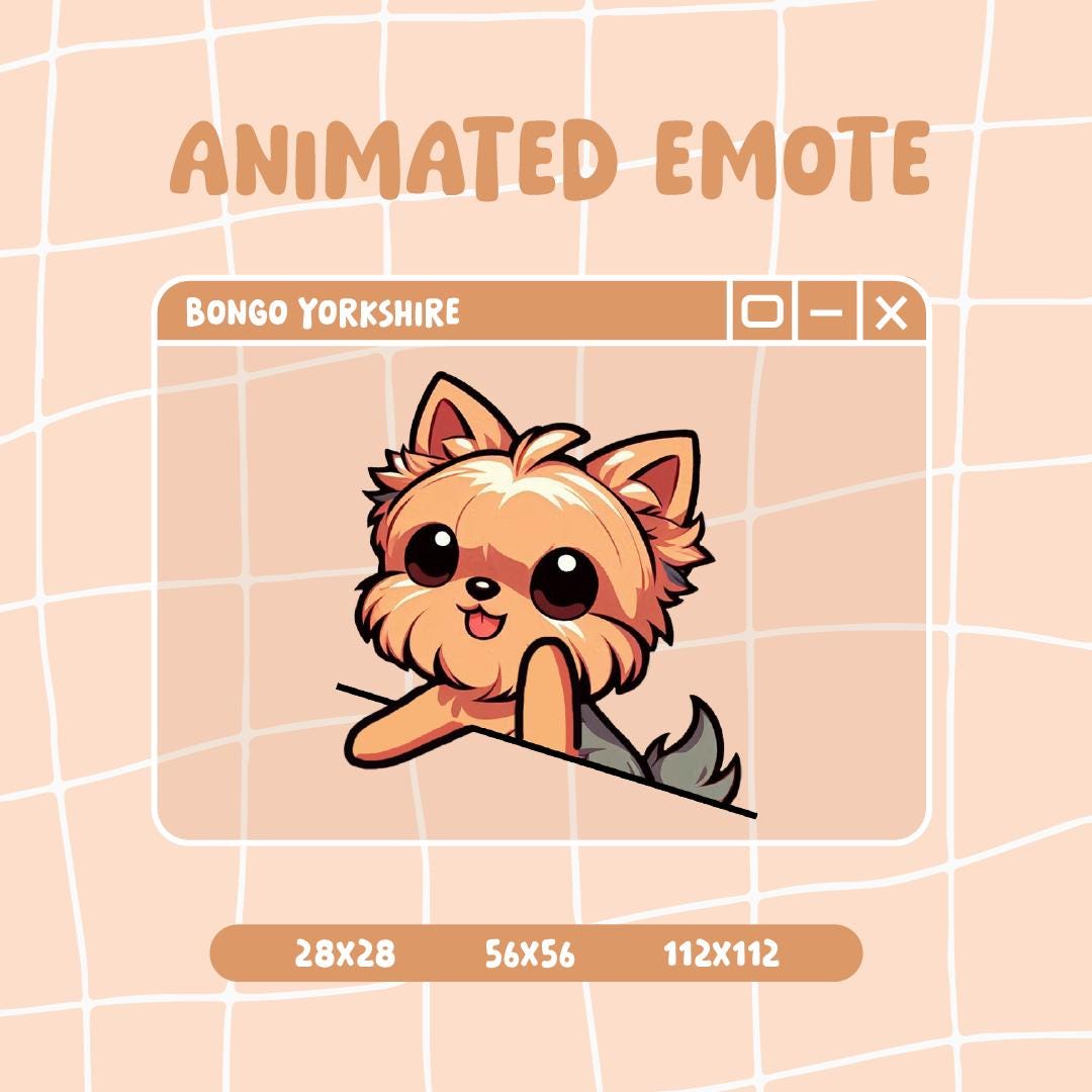 Bongo Yorkshire Terrier / Animated Dog Emote / Emotes for Twitch and ...