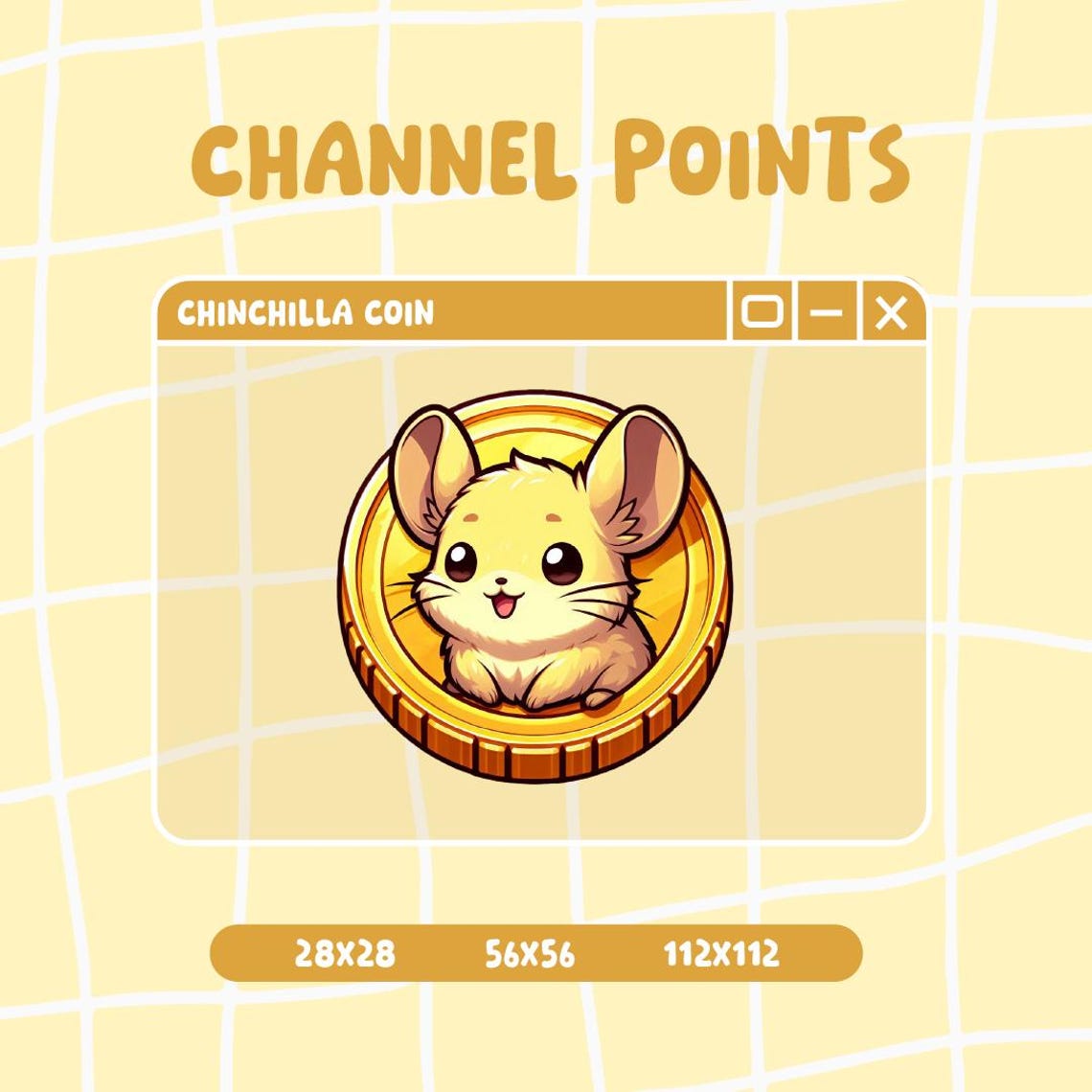 Chinchilla Coin Emote / Channel Points / Emotes for Twitch and Discord ...