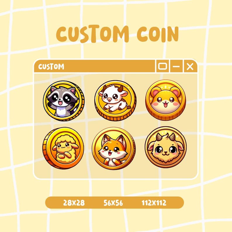 Custom Coin Emote / Channel Points / Cute Emotes for Twitch and Discord ...