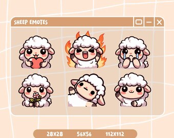 Cute Ferret Emotes / Pack X 6 / Cute Emotes / Twitch and Discord - Etsy