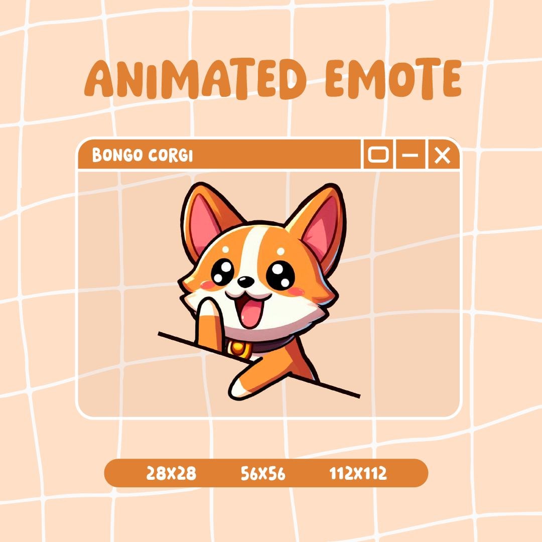 Bongo Corgi / Animated Dog Emote / Emotes for Twitch and Discord - Etsy