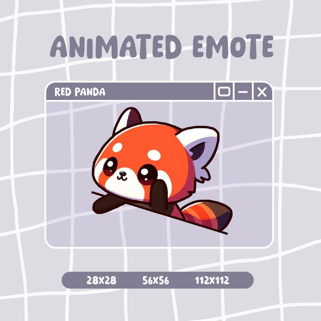 Bongo Red Panda Emote / Animated Emote / Emotes for Twitch and Discord ...