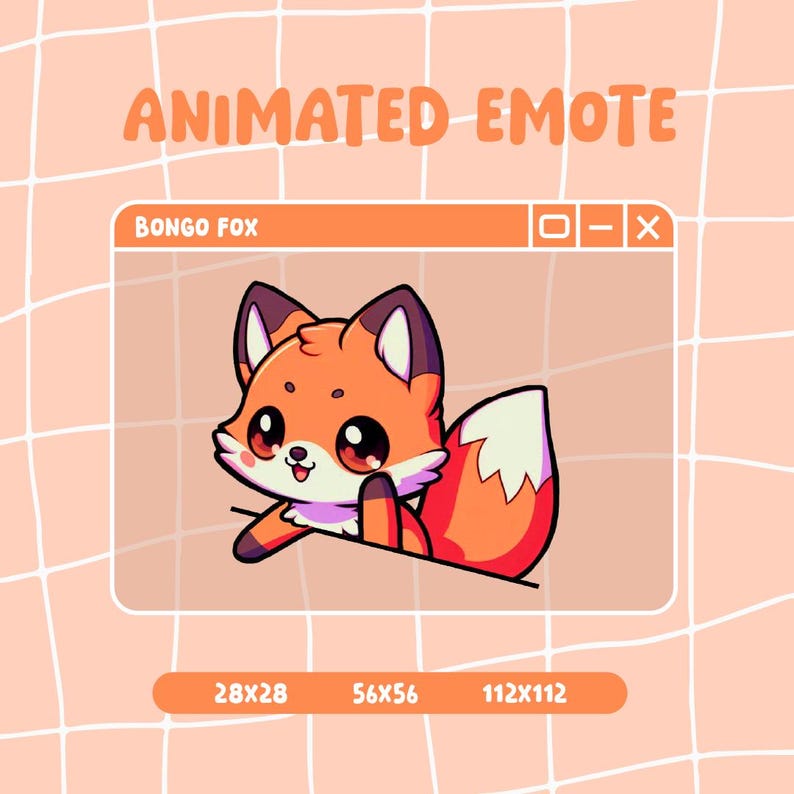 Bongo Fox Emote / Animated Emote / Emotes for Twitch and Discord - Etsy