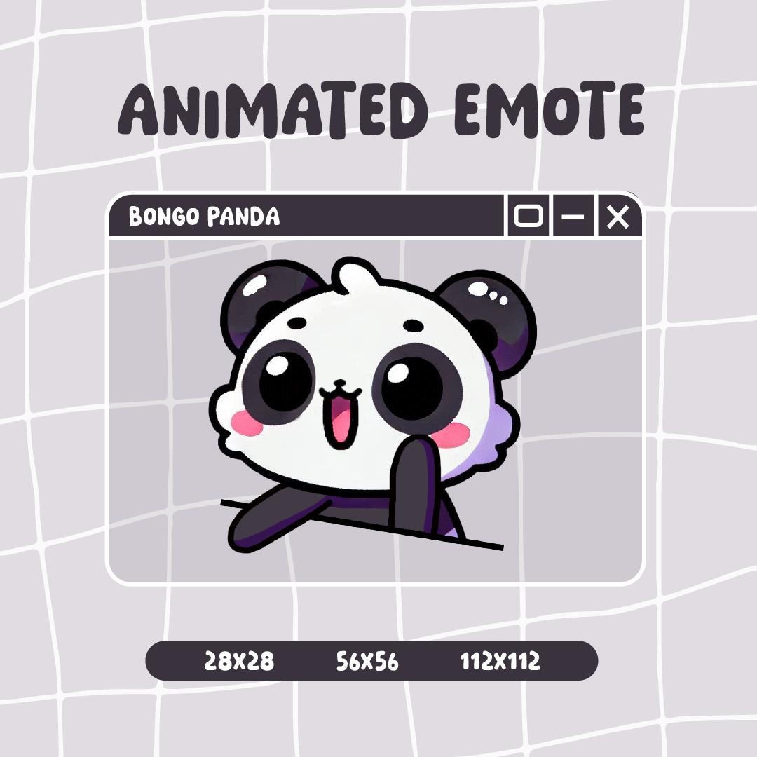 Bongo Panda Emote / Animated Emote / Panda Bear / Emotes for Twitch and ...