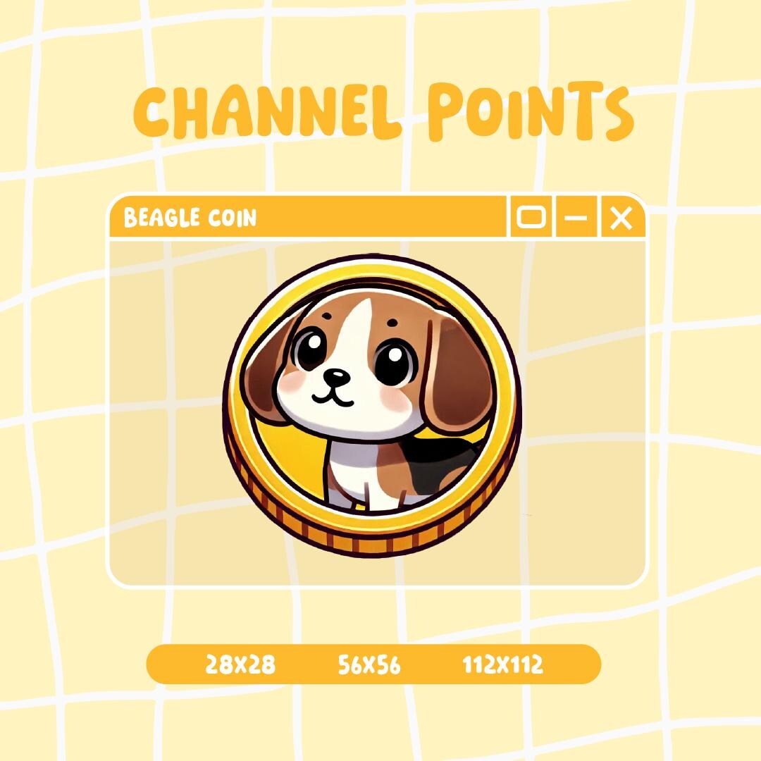 Cute Beagle Coin Emote for Twitch/discord (digital Download) - Etsy
