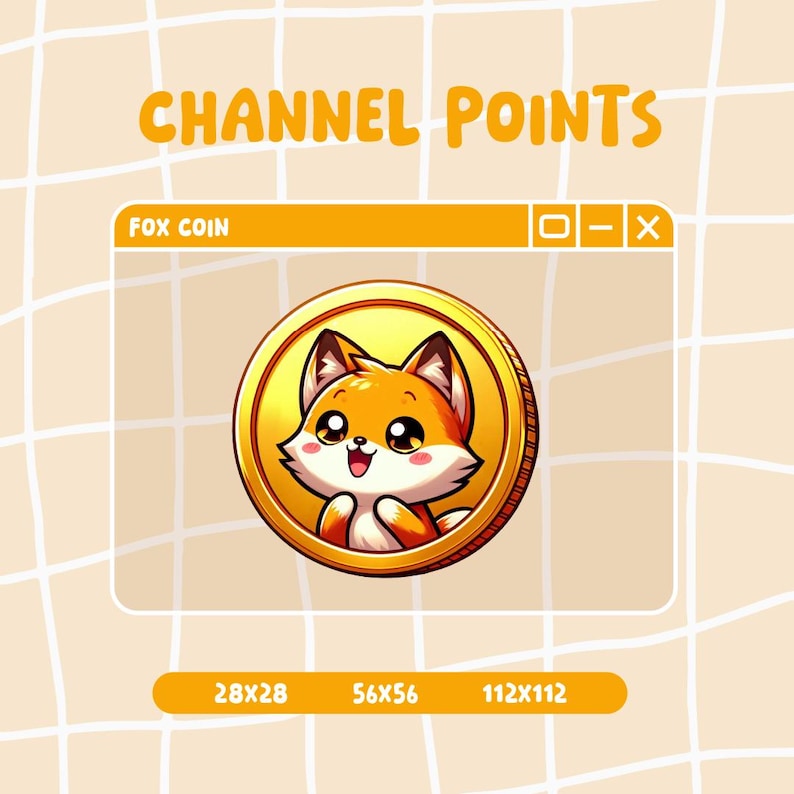 Fox Coin Emote / Channel Points / Cute Emotes for Twitch and Discord - Etsy