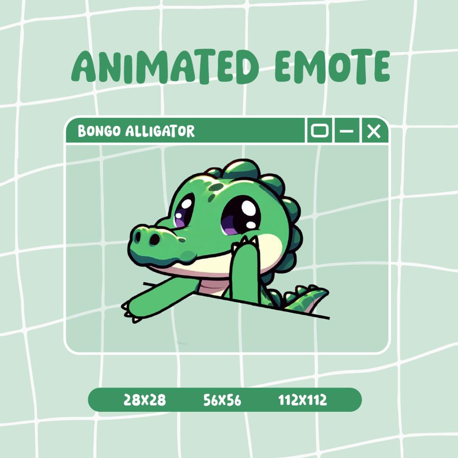 Bongo Alligator Animated Emote for Twitch, Discord (digital Download ...